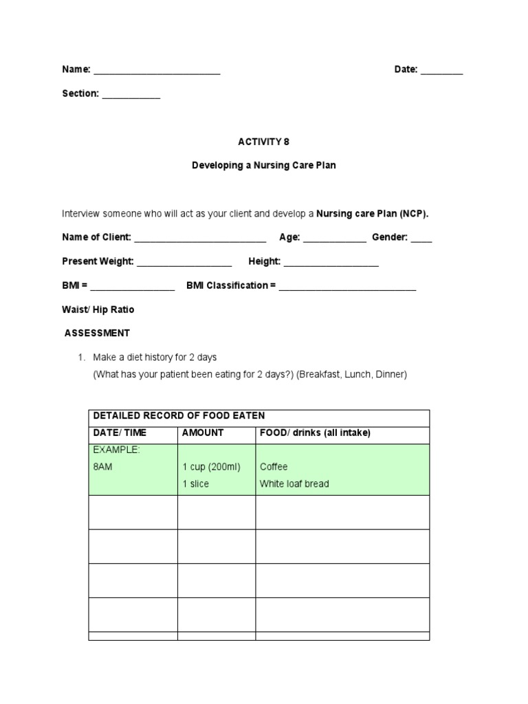 Developing Nursing Care Plan | PDF | Nursing | Patient