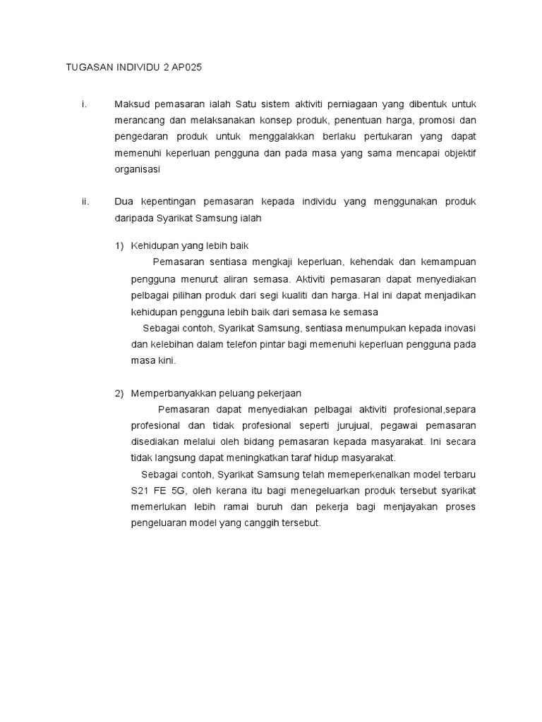 Tugasan Individu 2 Ap025 (Meiyah) | PDF