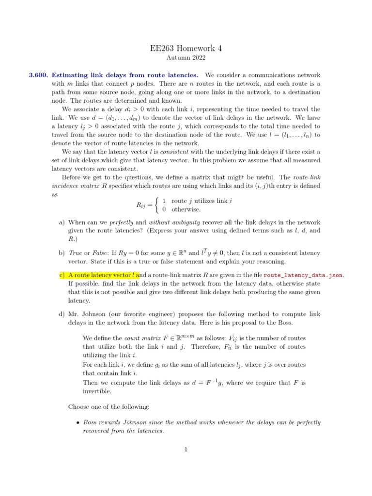 HW 4 | PDF | Matrix (Mathematics) | Ordinary Least Squares