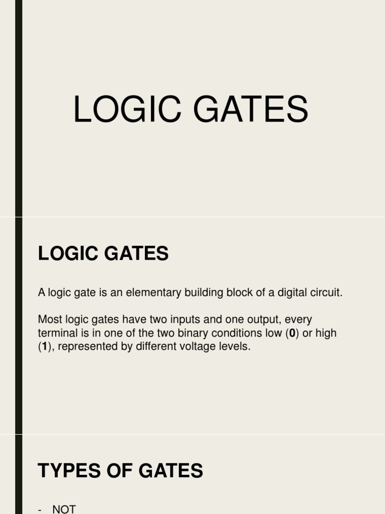Logic Gates | PDF
