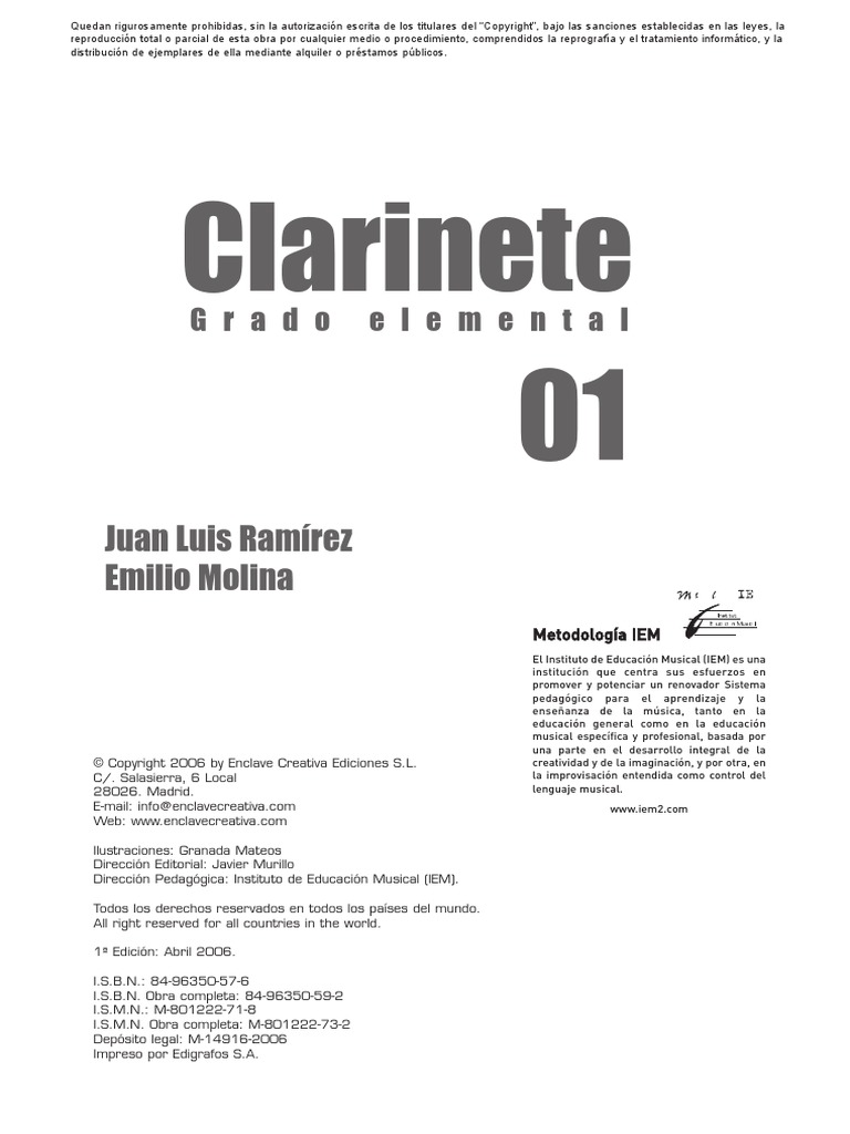 Clarinete 1 | PDF | Ritmo | Melodía