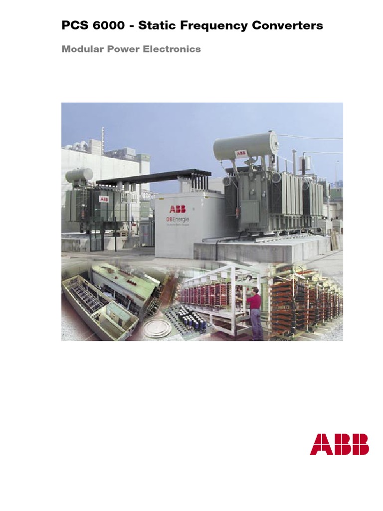 PCS 6000 - Static Frequency Converters | PDF | Electrical Grid | Power ...