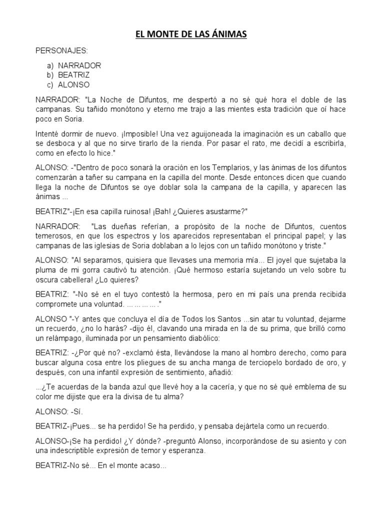 El Monte de Las Ánimas | PDF