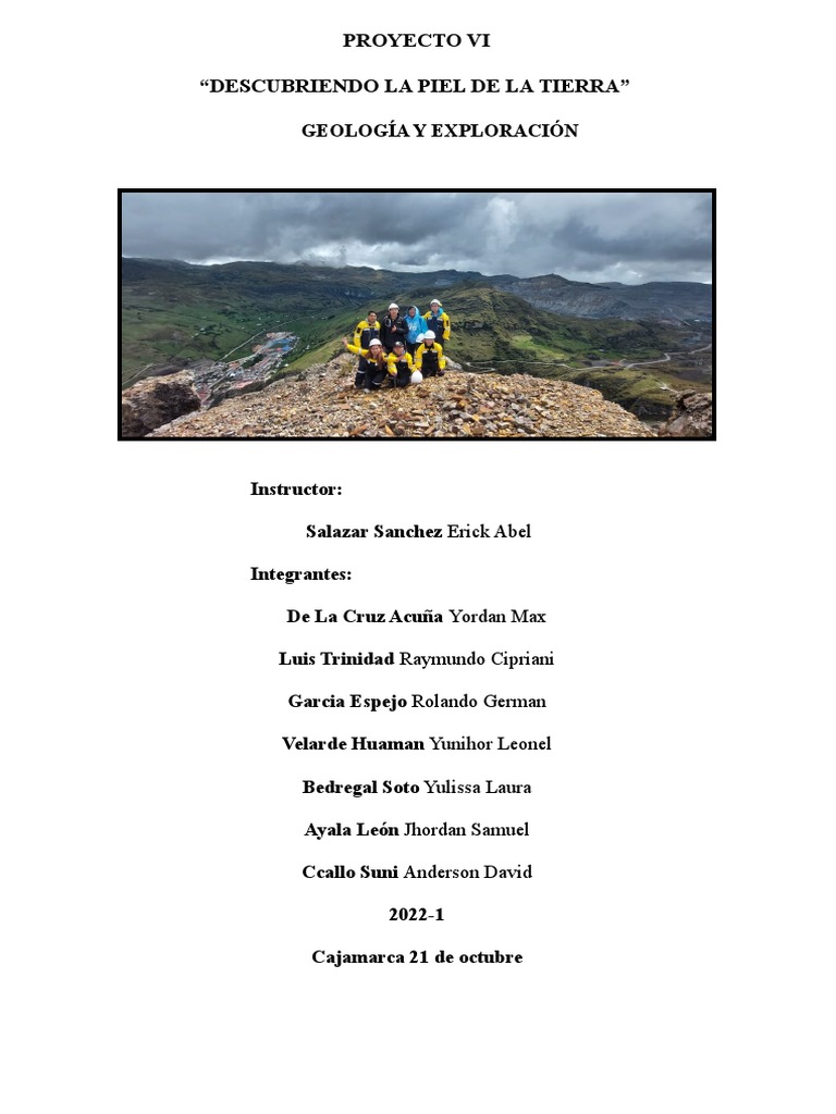 Proyecto 6 Descubriendo La Piel de La Tierra | PDF | Magma | Roca ...