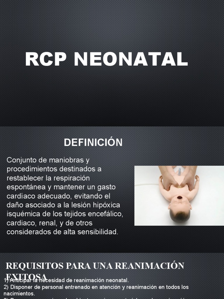 RCP Neonatal | PDF | Reanimación cardiopulmonar | Infantes