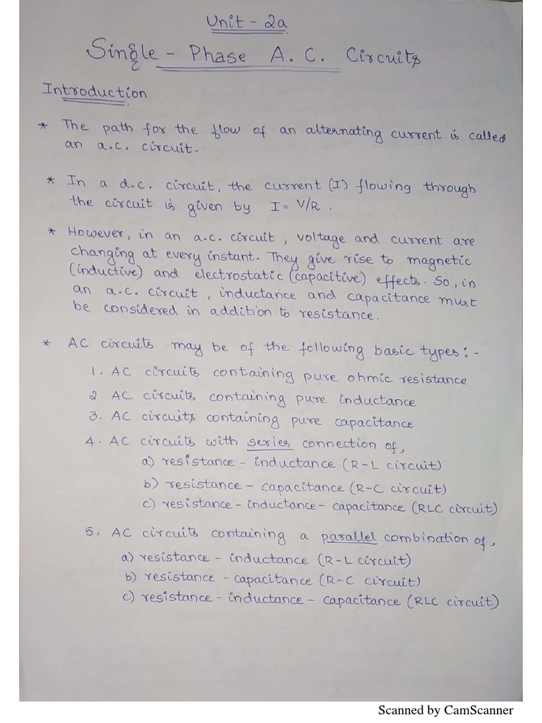 1 Phase AC | PDF