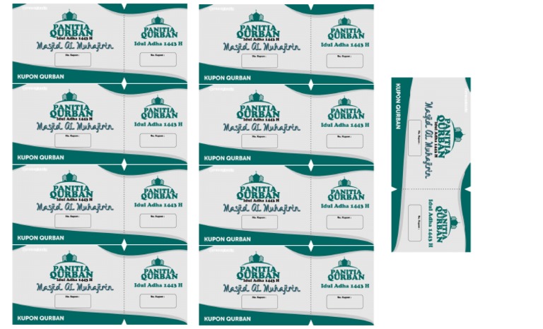 Kupon Qurban 2024 | PDF