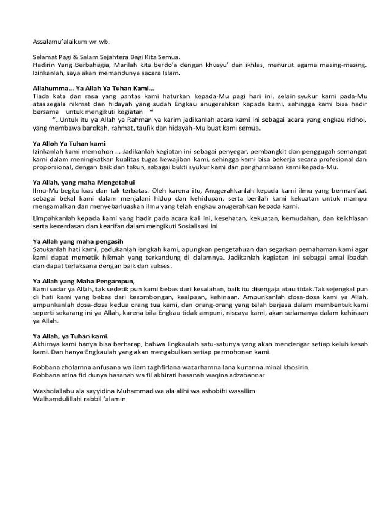 Naskah Doa | PDF