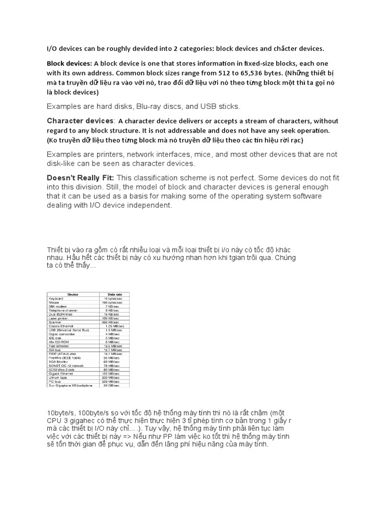 Block Devices: A Block Device Is One That Stores Information in Fixed ...