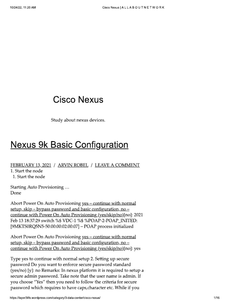 Cisco Nexus | PDF