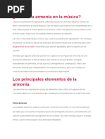 Estructura y Forma en Composición Armónica | PDF | Armonía | Acorde ...