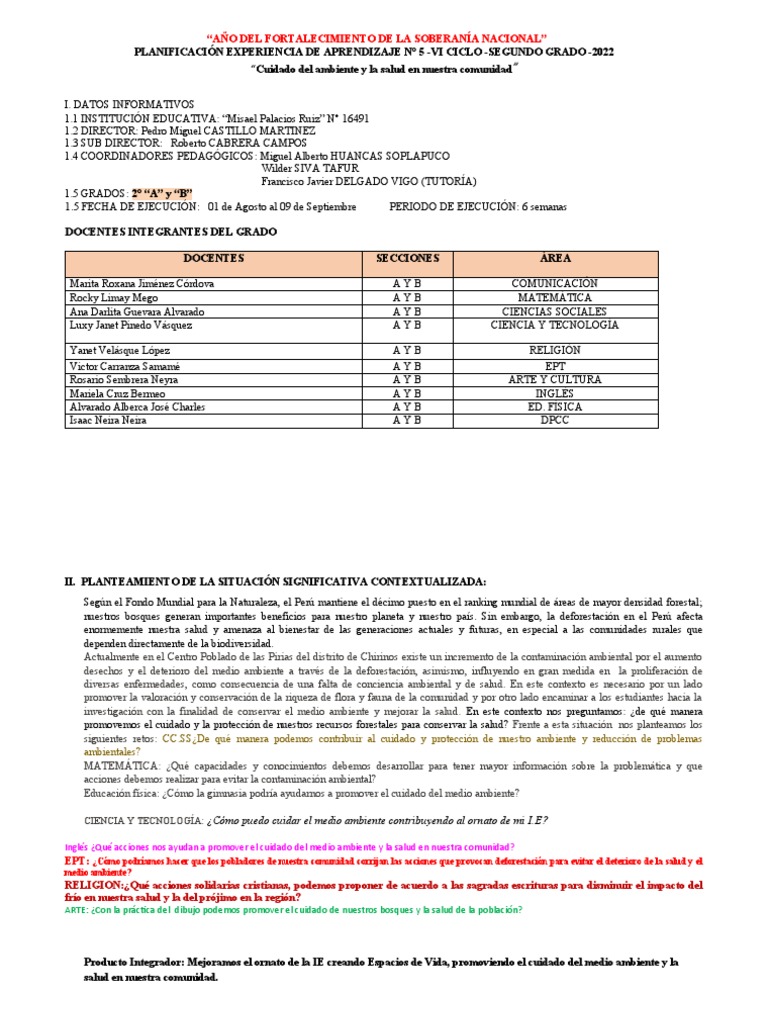 Eda 5 - 2° | PDF | Números | Ecuaciones