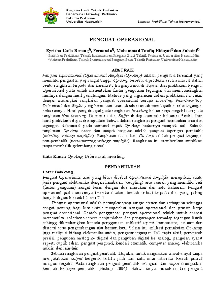 LAPORAN 3 Prak. Instrumentasi | PDF