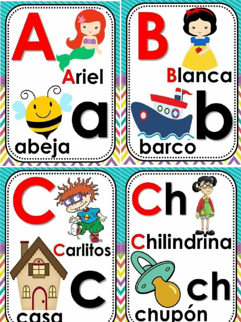 Abecedario Educativo Con Imagenes | PDF