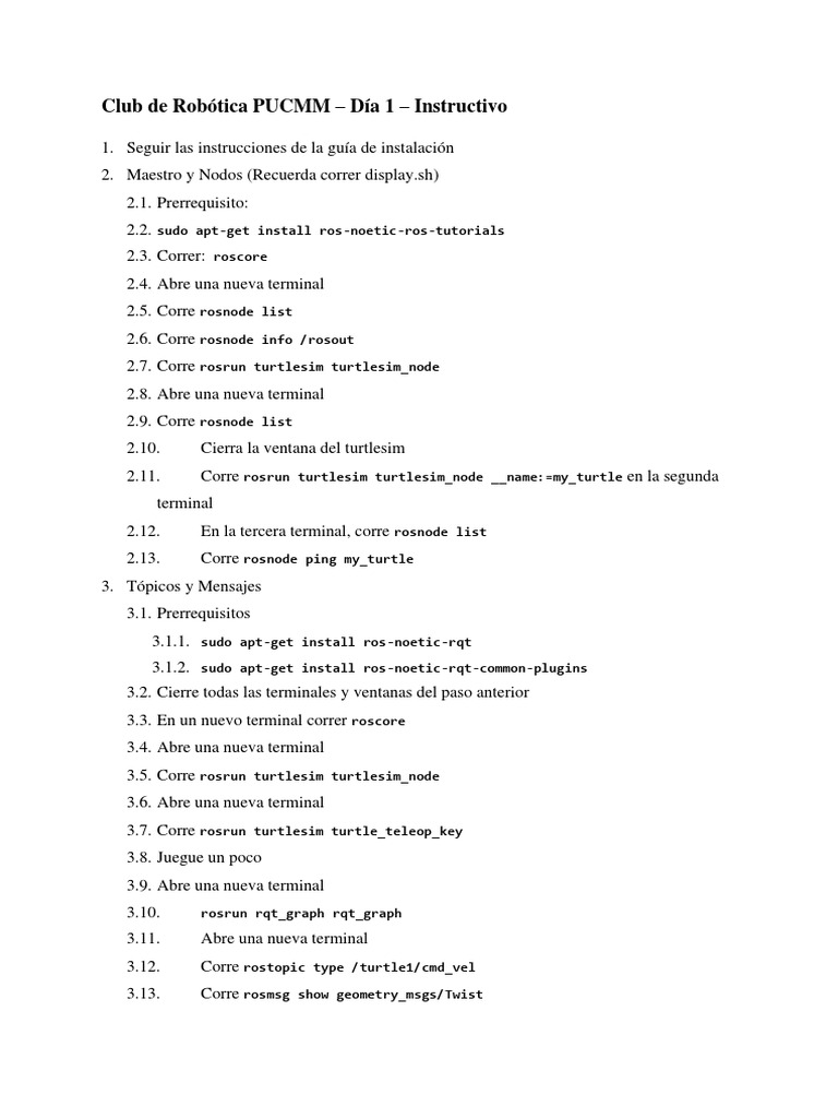 Dia 1 - CRP - Instructivo | PDF