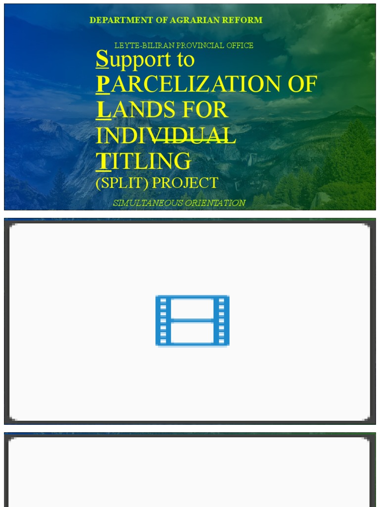 1 Split Presentation District FVT Orientation | PDF | Surveying | Mediation