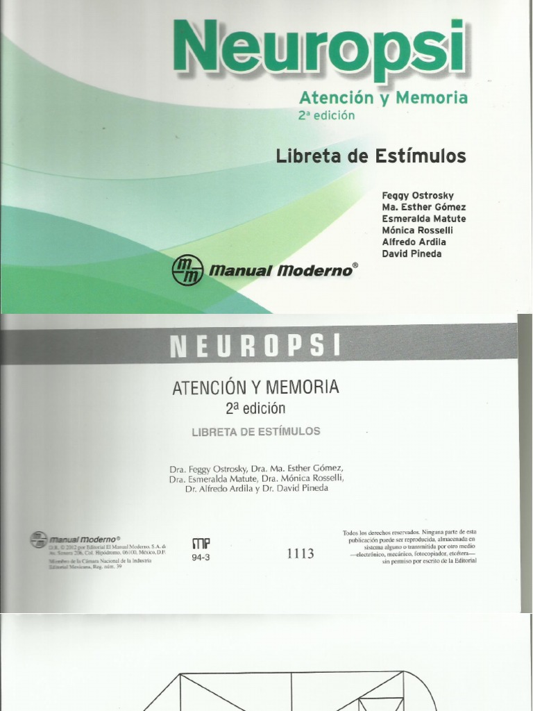Laminas NEUROPSI Corregidas Final | PDF