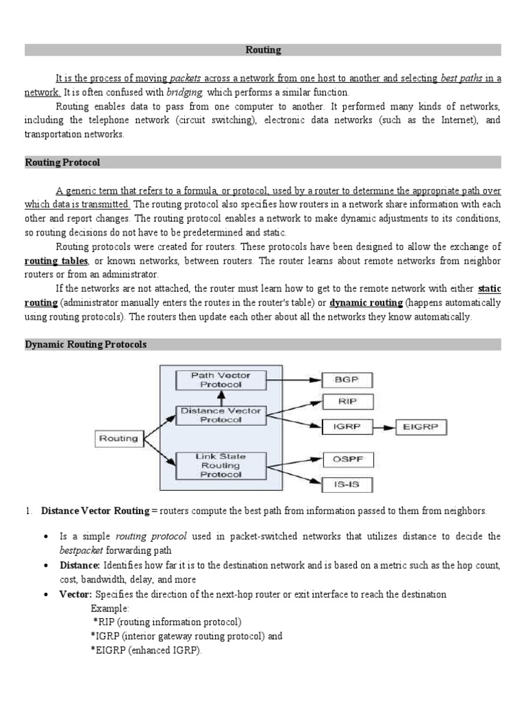 M4 Routing | PDF | Routing | Router (Computing)