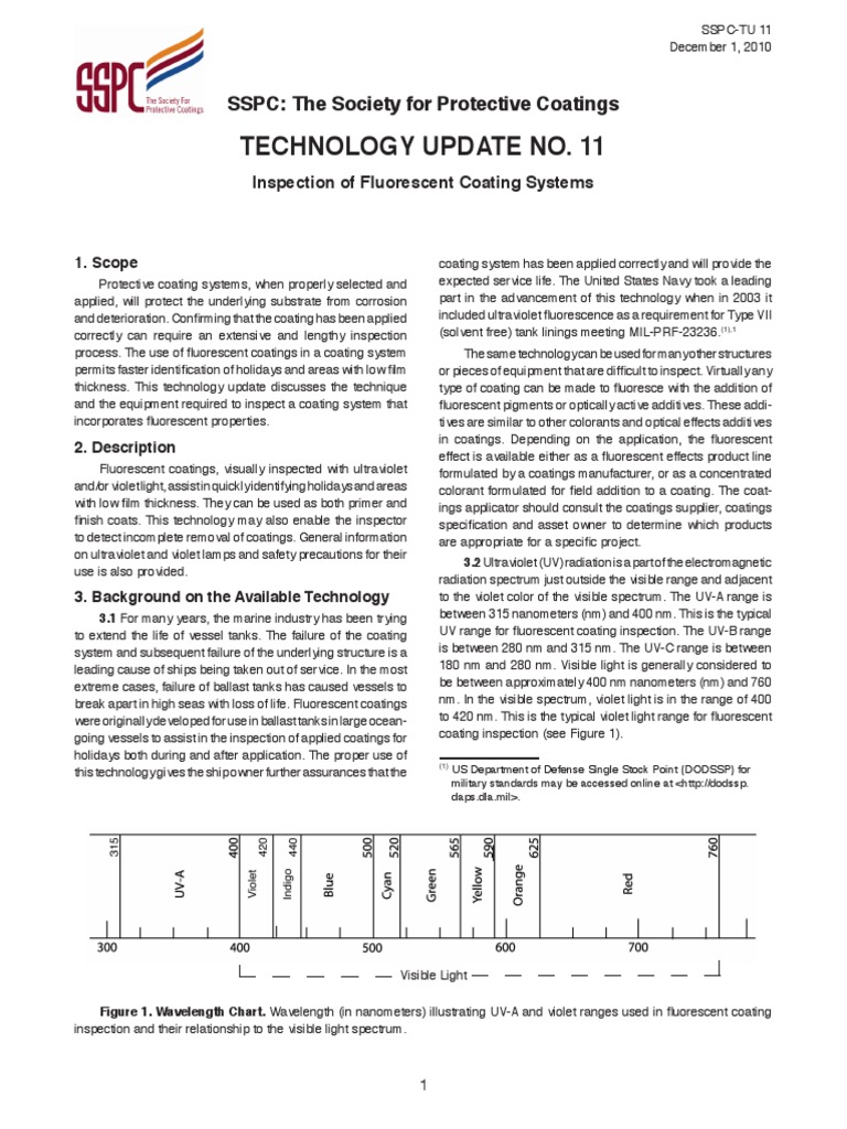 Sspc-Tu 11 PDF | PDF | Ultraviolet | Fluorescence