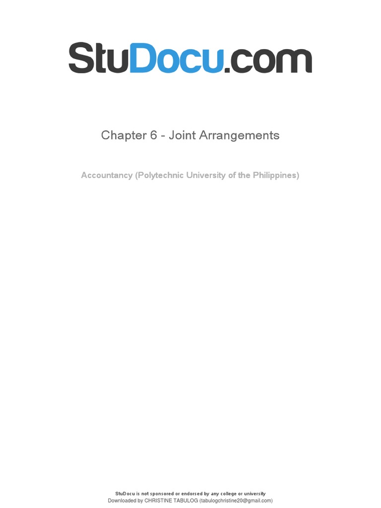 Chapter 6 Joint Arrangements | PDF