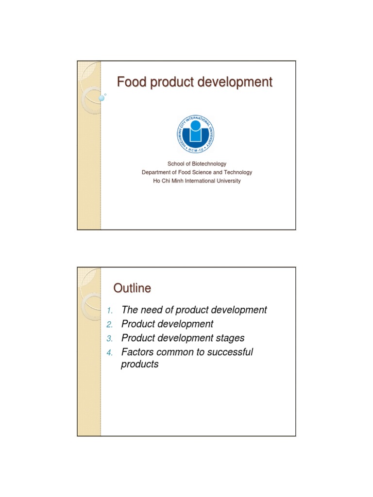 Lecture 12 Food Product Development | PDF | New Product Development ...