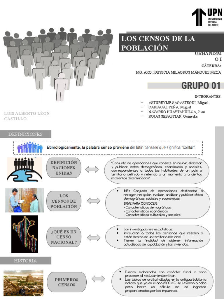 Los Censos de La Población-Grupo 1 | Descargar gratis PDF | Censo ...