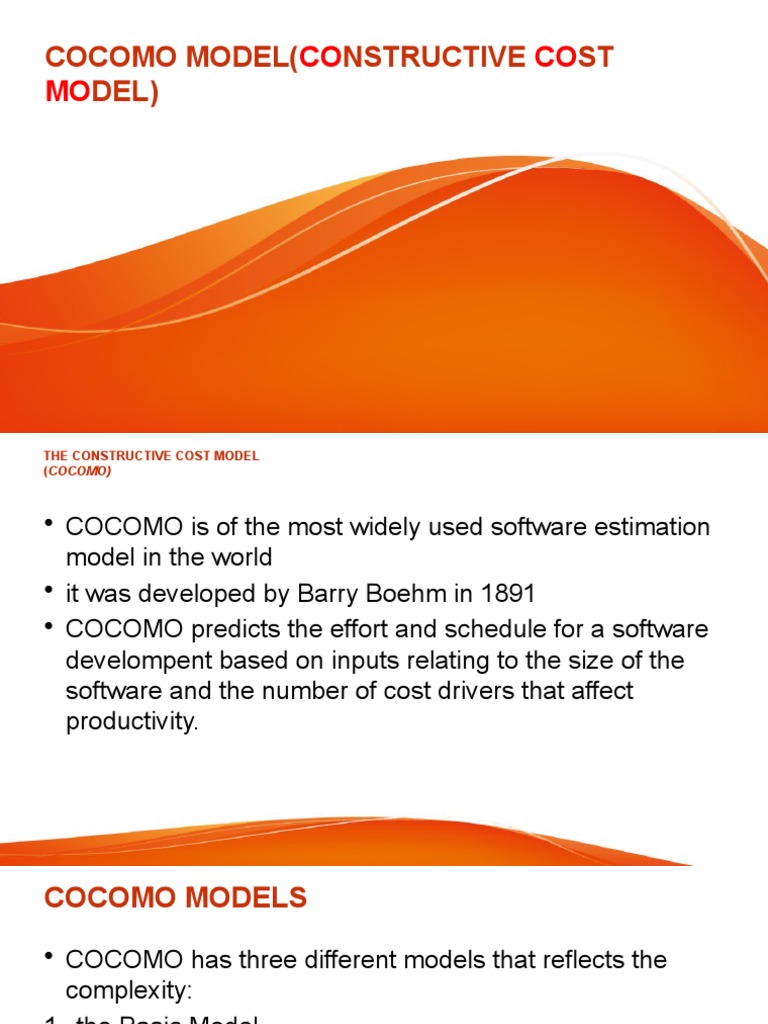 Cocomo Model | PDF | Information Age | Information Technology Management