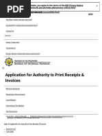 BIR Form 1906: Invoice Printing Application | PDF | Invoice
