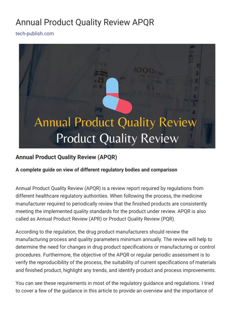 APQR | PDF | Business Process | Business