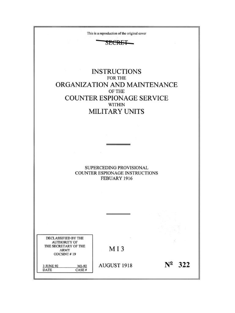 Counter Espionage Service Guidelines | PDF | Counterintelligence | Mail
