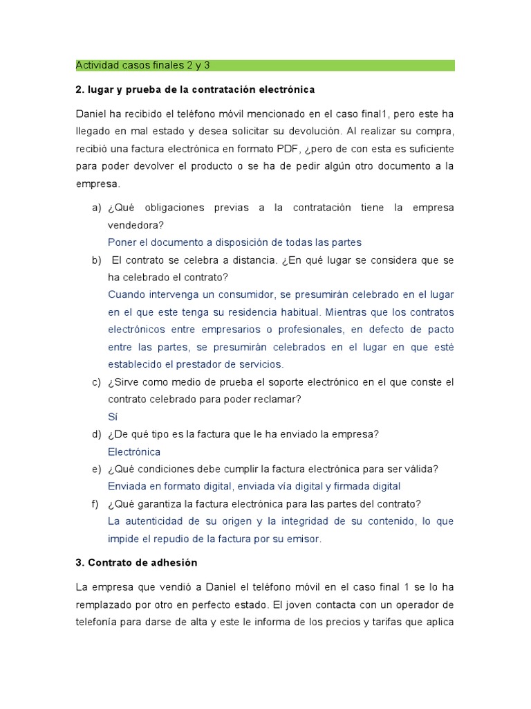 Actividad Casos Finales 2 y 3 | PDF | Factura | Business