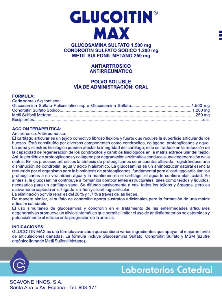 Glucoitin Max Caja X 30 Sobres | PDF