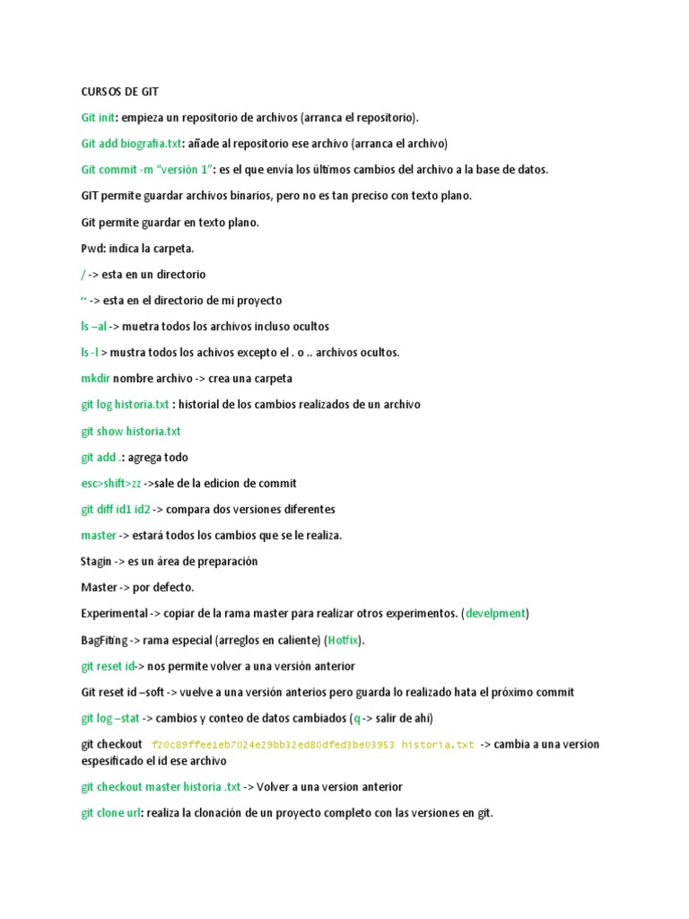 Guía completa sobre el uso de Git y GitHub | PDF | Software libre ...
