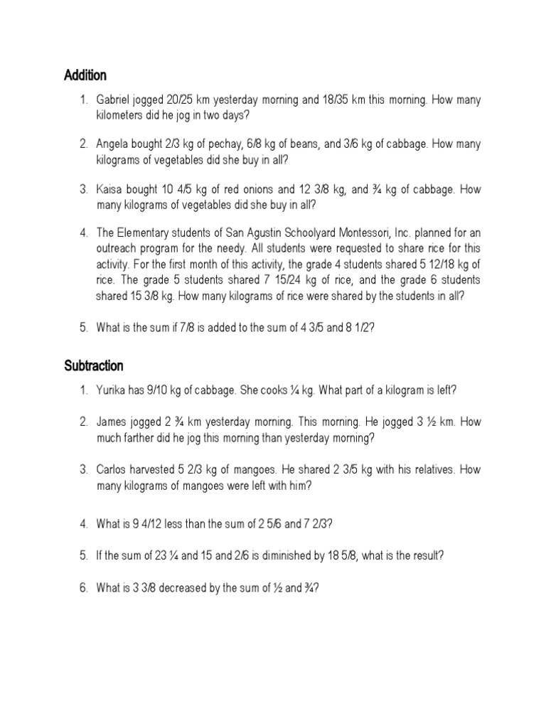 Math Problems | PDF | Foods | Cuisine