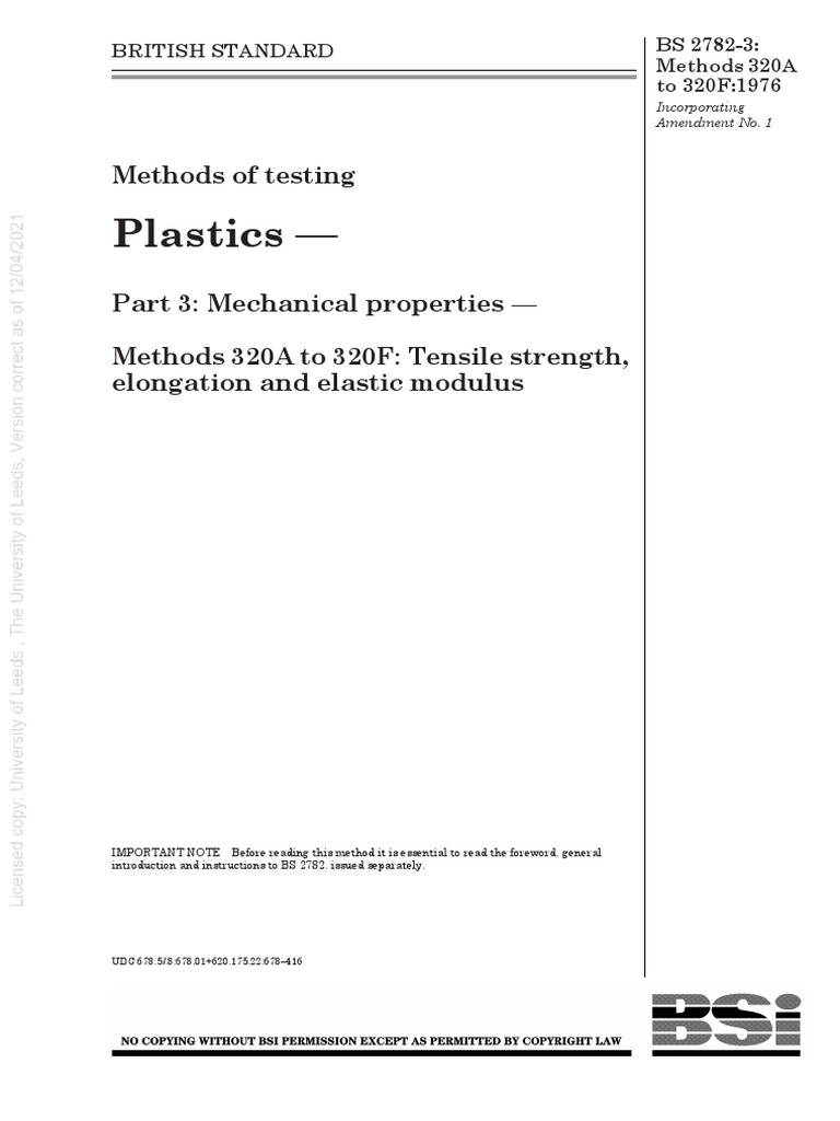 BS 2782-3-Methods 320A To 320F-1976 - (2021-04-12 - 10-00-25 AM) | PDF ...
