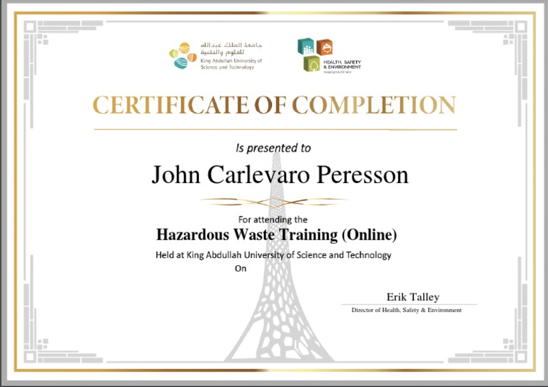 Course Certificate | PDF