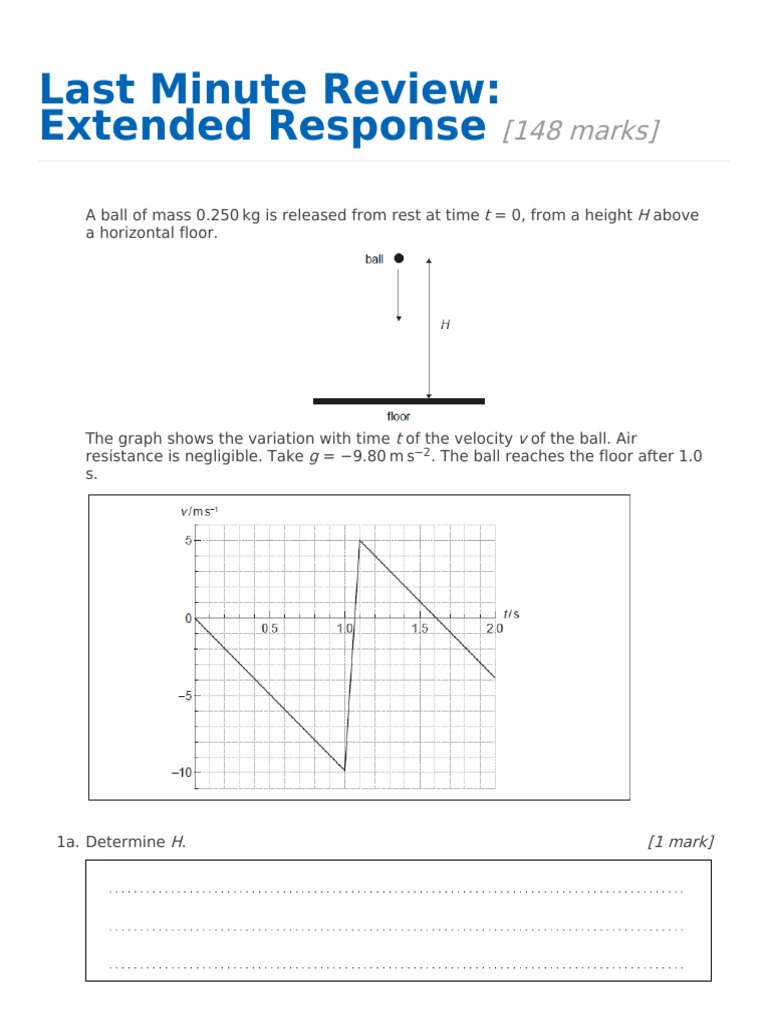 Last Minute Review Extended Response | PDF | Electromagnetic Induction ...