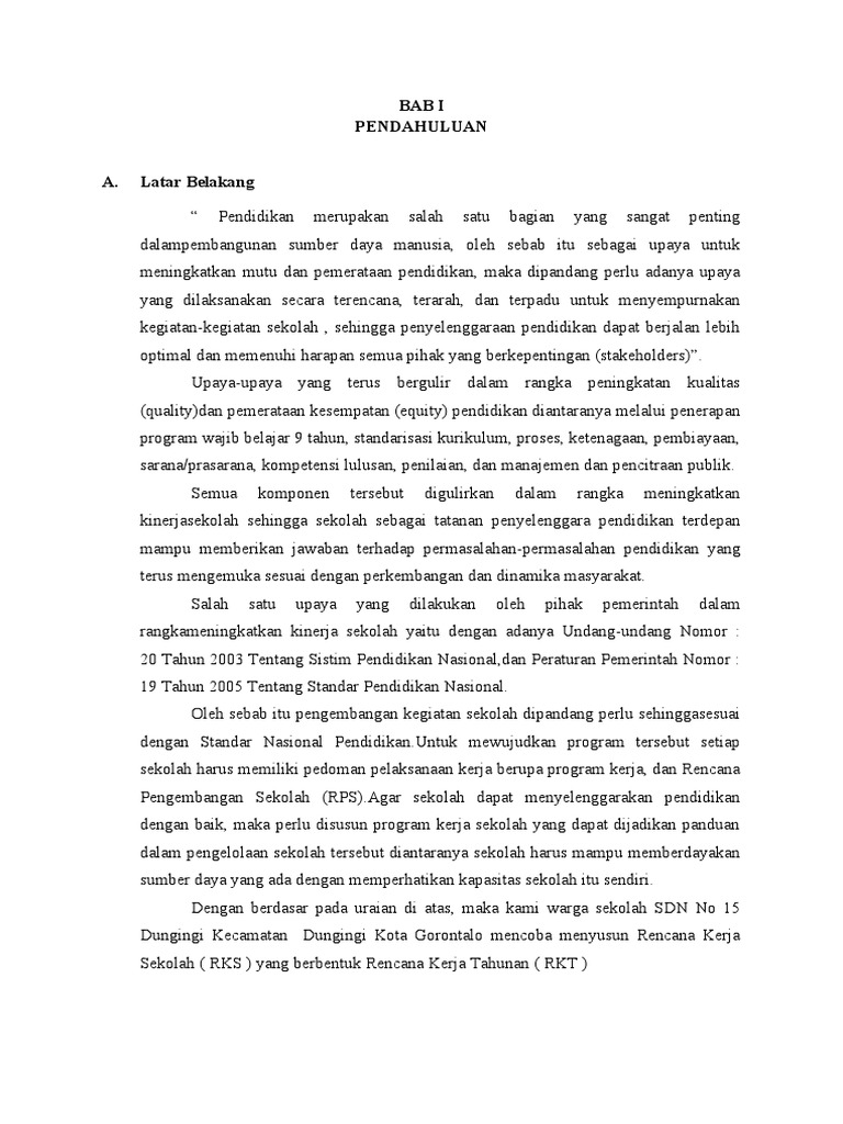 RKT Tahun 2021 | PDF