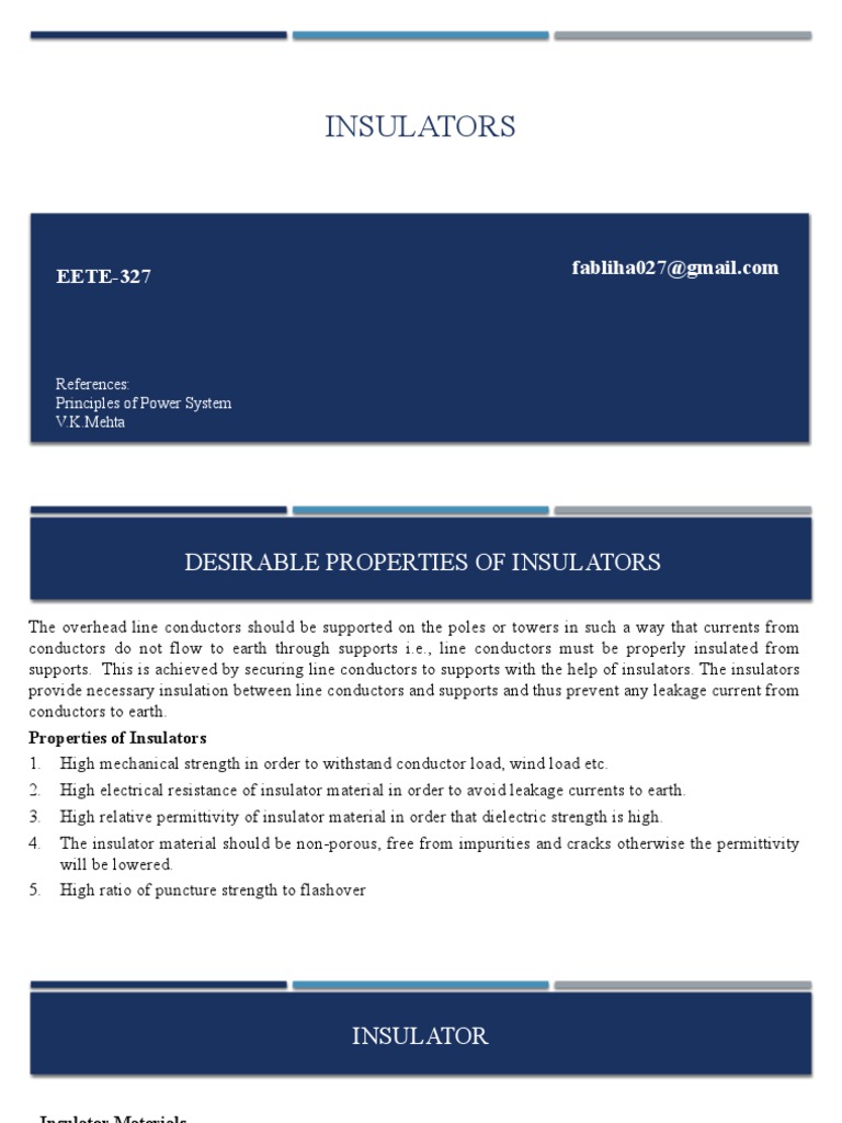 Insulators Pdf Insulator Electricity Electrical Breakdown