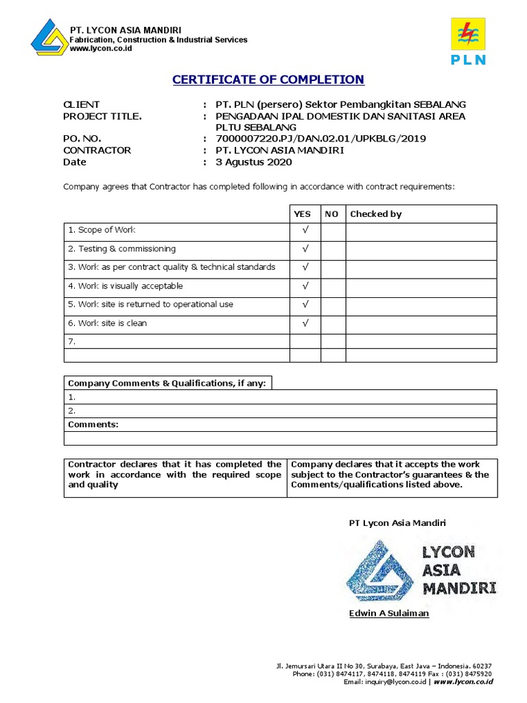 BA CoC BAPP | PDF | Teknologi & Rekayasa
