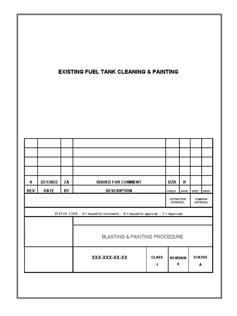 Work Method Statement Wet Abrasive Blasting | PDF | Paint | Humidity