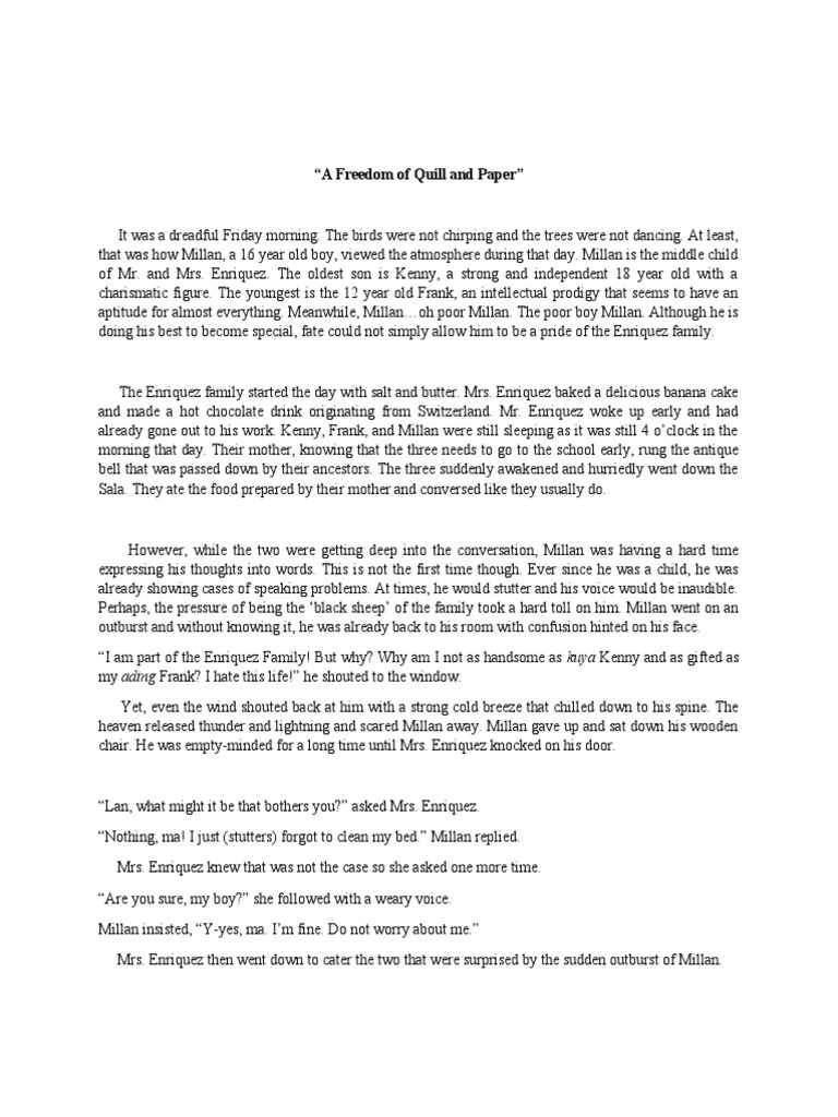 A Freedom of Quill and Paper | PDF