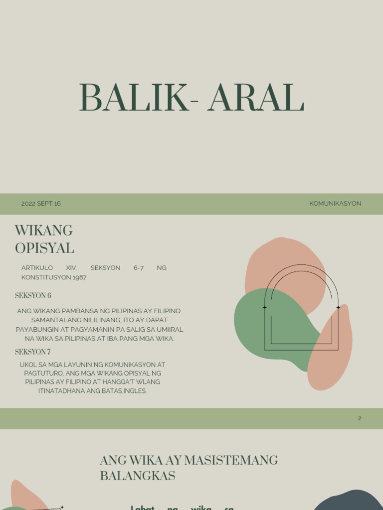 Balik Aral | PDF