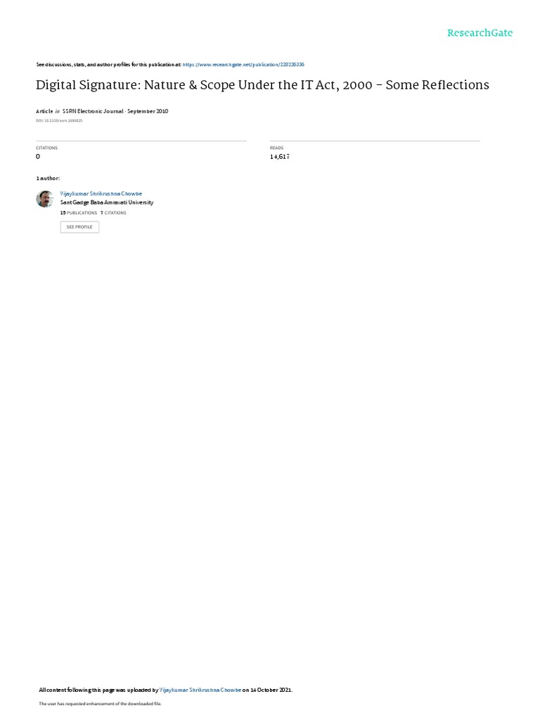 Digital Signature | PDF | Public Key Cryptography | Key (Cryptography)