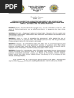 Draft Memorandum of Agreement On Hapag Project | PDF | Food Security