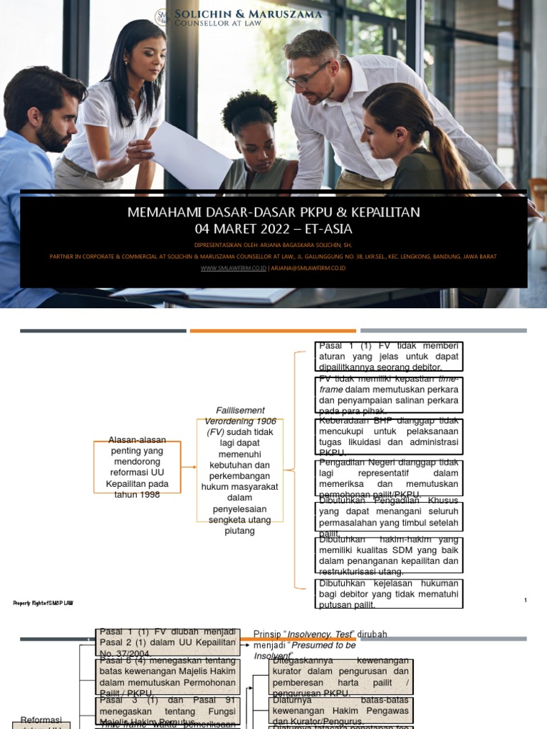 (4 Maret) Memahami Dasar-Dasar Pkpu & Kepailitan | PDF