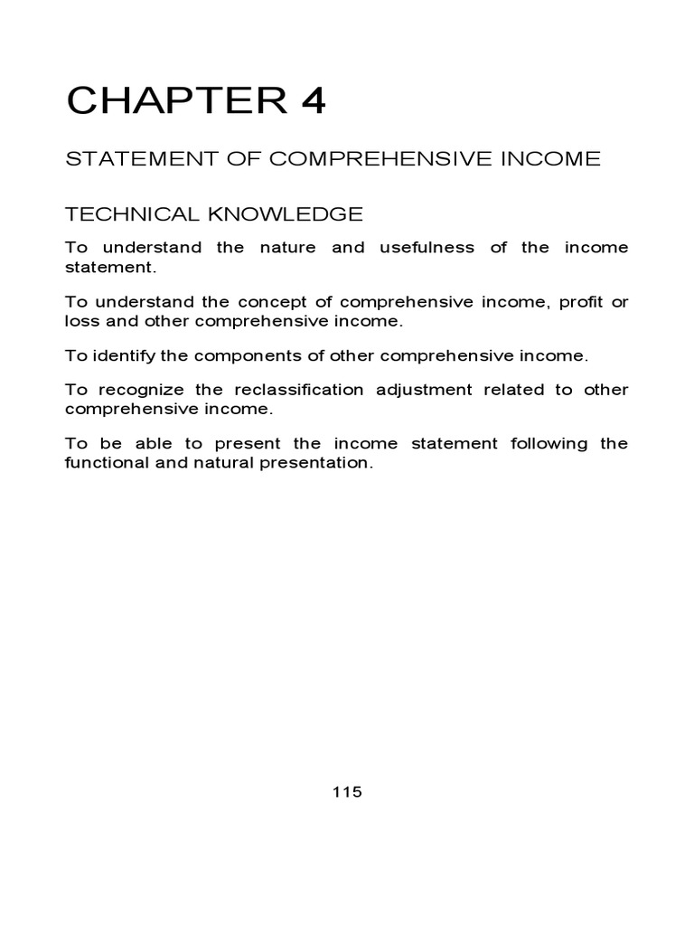 Ia 3 Chapter 4 Draft | PDF | Income Statement | Income