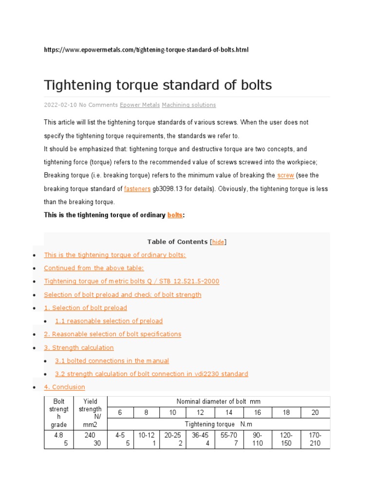 Toque Wrench | PDF | Screw | Strength Of Materials