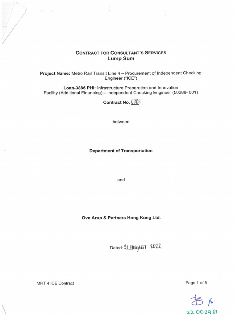 ICE Main Contract | PDF