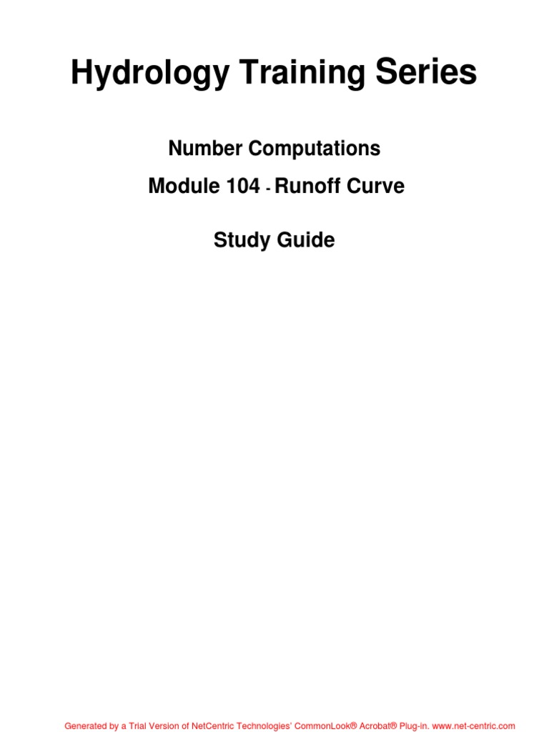 NRCS Curve Number | PDF | Surface Runoff | Drainage Basin
